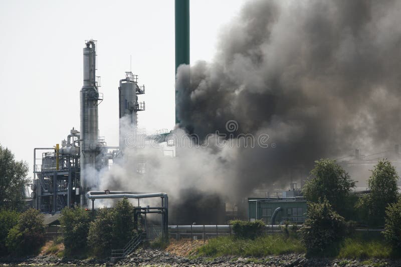 Industrial fire stock photo. Image of explosion, accident - 7465858