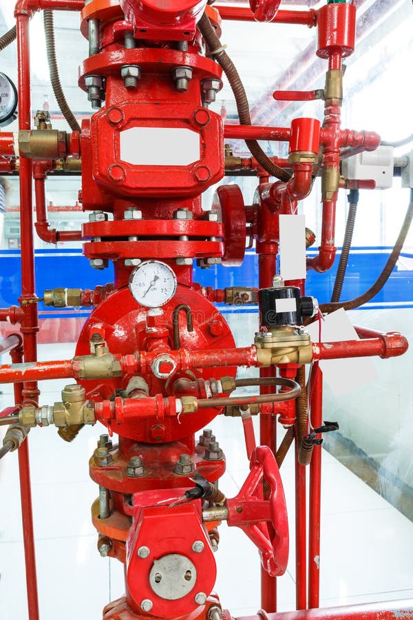 Industrial Fire Control System Stock Image - Image of background ...