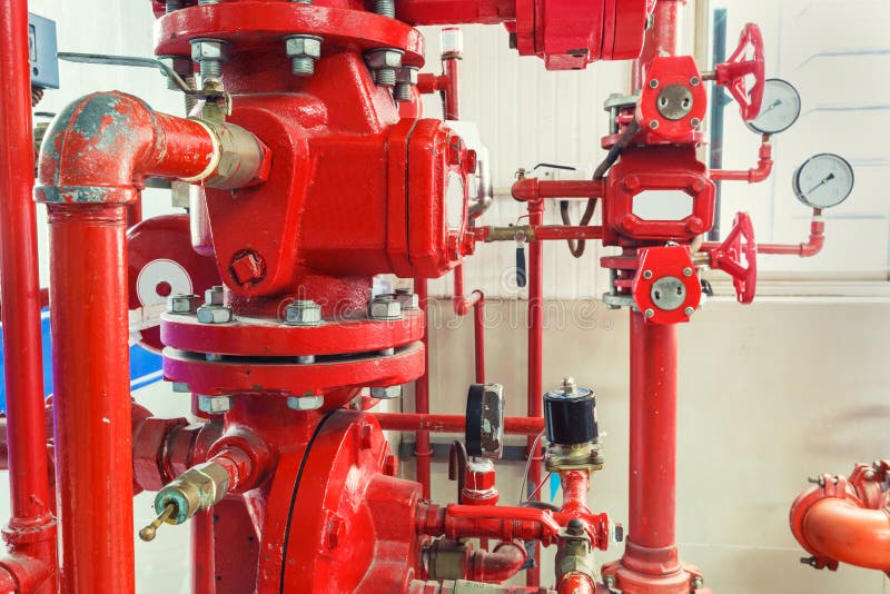 Industrial Fire Control System Stock Image - Image of background ...