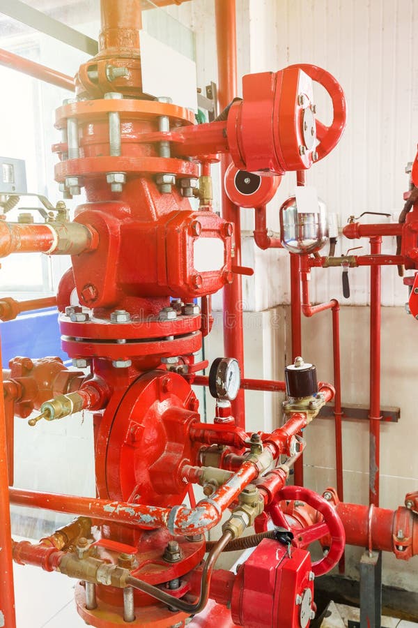 Industrial Fire Control System Stock Image - Image of background ...