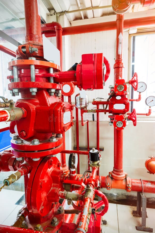 Industrial Fire Control System Stock Image - Image of background ...