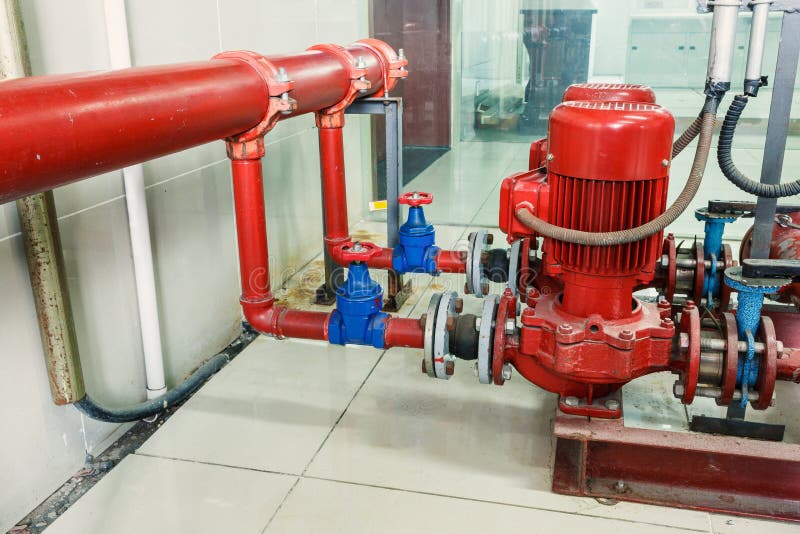 Industrial Fire Control System Stock Image - Image of background ...