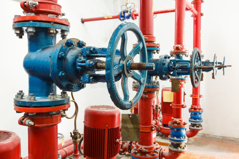 Industrial Fire Control System Stock Image - Image of background ...