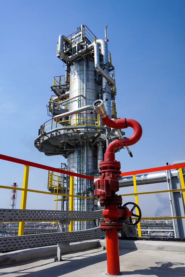 Hydrant in a refinery stock photo. Image of chemical - 12444888
