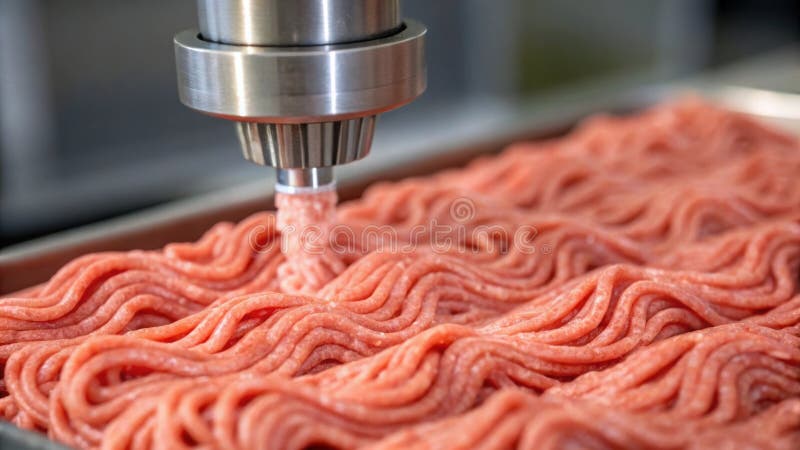 Industrial Food Printing Machine Processing Ground Meat Stock ...