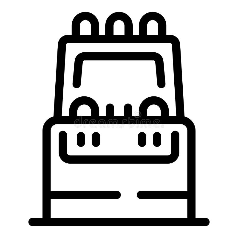 Industrial Food Steamer Machine Processing Food Icon Stock Vector ...