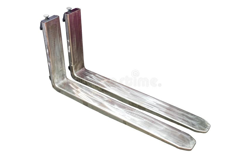 Industrial Fork for Forklift Mobile Stock Image - Image of silver ...