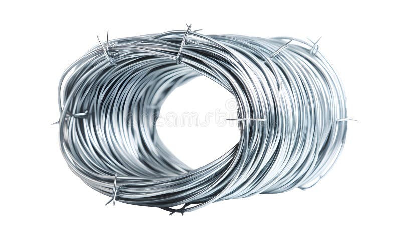 Industrial Galvanized Steel Wire Coiled in Spirals for Manufacturing ...