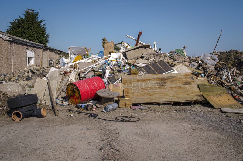 Industrial Garbage in a Heap Stock Photo - Image of dumped, garbage ...