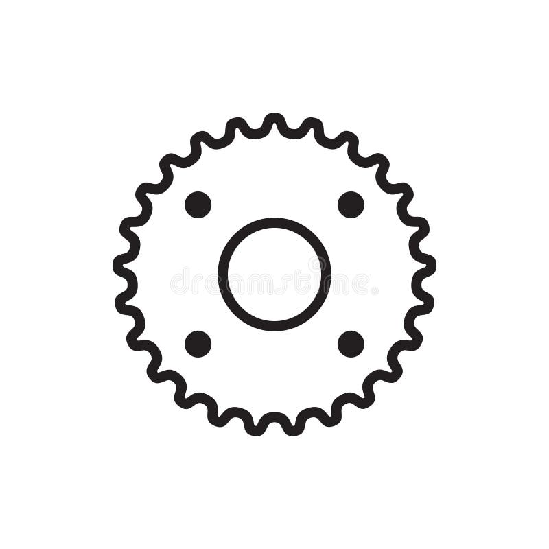 Industrial Gear, Bicycle and Motorcycle Icon Logo Design Stock Vector ...