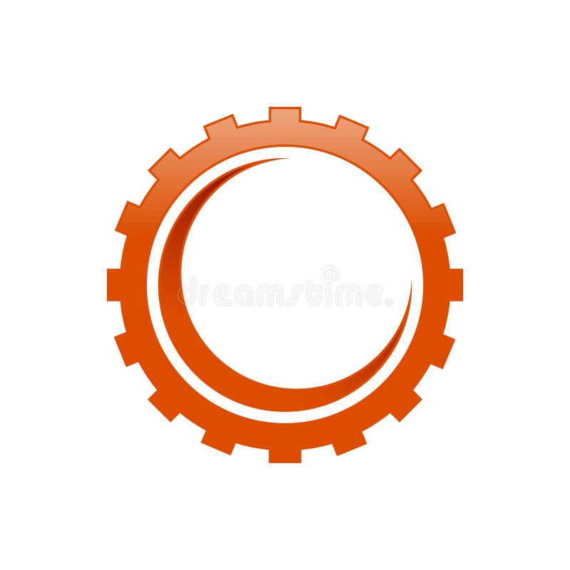 Industrial Gear Cog with Crescent Shape Inside Stock Vector ...