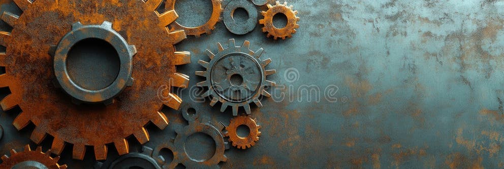 Industrial Gear Patterns Create a Robust Mechanical Design with Gray ...
