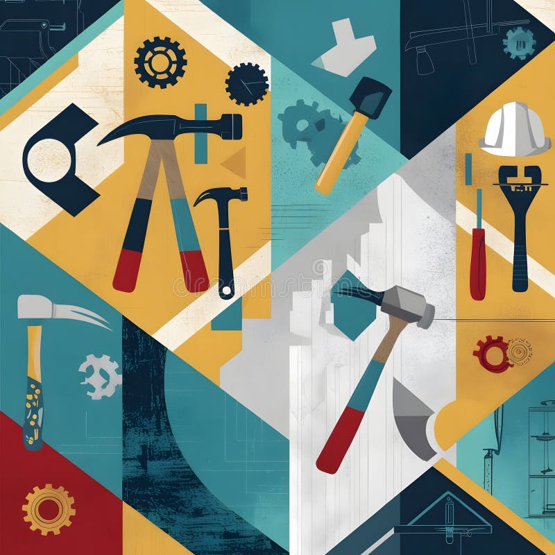 Industrial Gear and Tools Background Wallpapers Stock Illustration ...