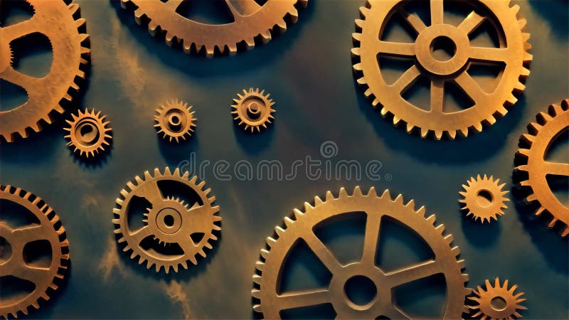 Industrial Gears Interlocking Mechanism Background Stock Footage ... Industrial Gears Interlocking Mechanism Background Stock Footage ...