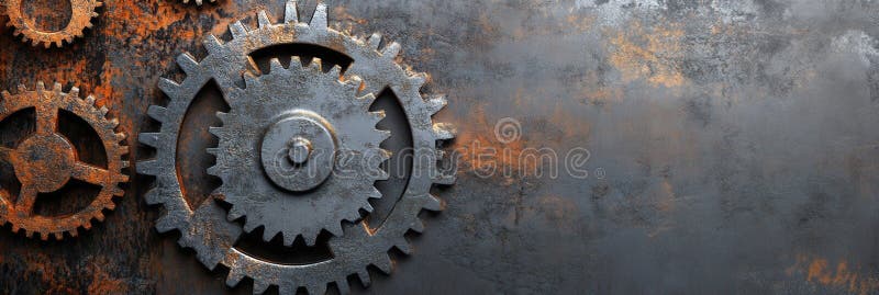 Industrial Gears and Mechanical Patterns Create a Robust Background ...