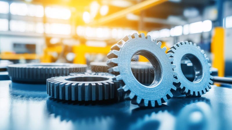 Industrial Gearwork Background Precision Engineered Gears, Metalwork ...