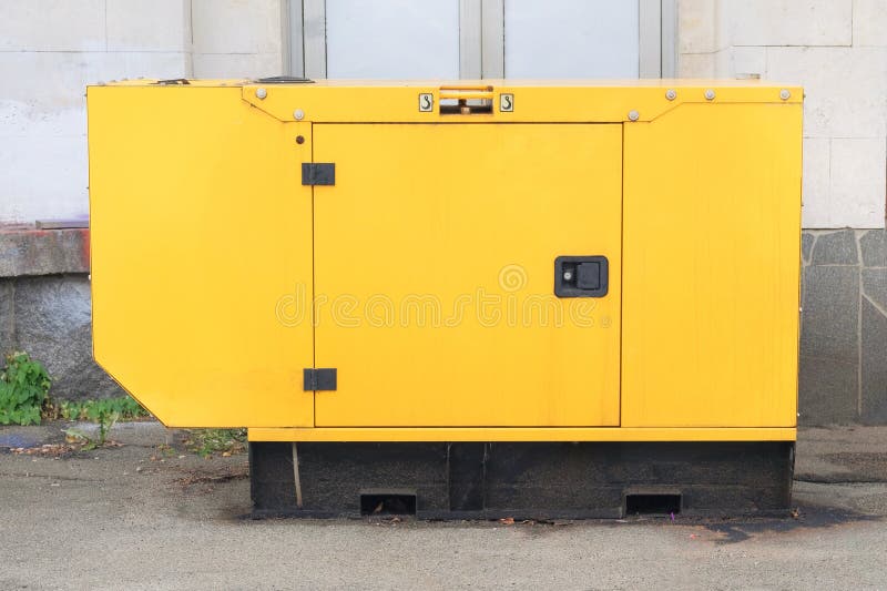 Industrial Generator. Backup Power Supply of Generator. Autonomous ...