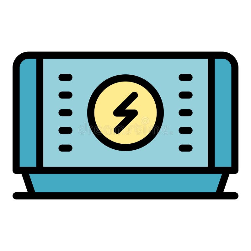 Industrial generator Icon stock illustration. Illustration of engine ...