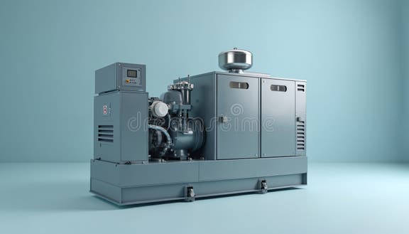Industrial Grade Generator with Heavy-duty Construction Rests on Pale ...