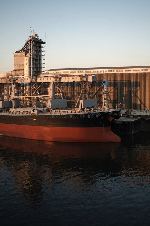 Ship, grain transport stock photo. Image of industry - 10334584