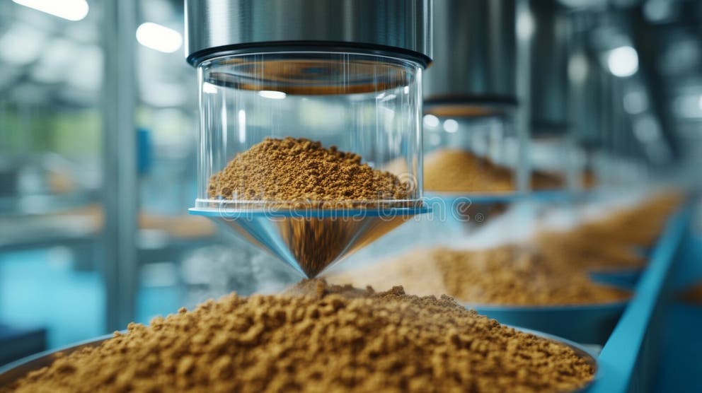 Industrial Granular Material Processing System Stock Illustration ...