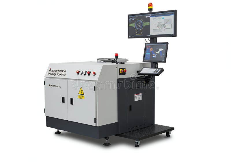 Industrial Ground Support Train on Wheels with Control Panel Against ...