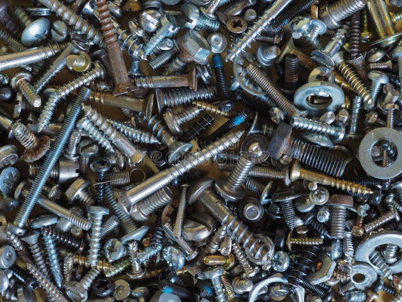 Industrial Hardware Background Stock Image - Image of bolt, background ...