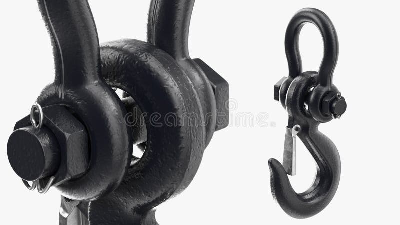 Industrial Heavy Duty Hook with Swivel Mechanism Stock Image - Image of ...