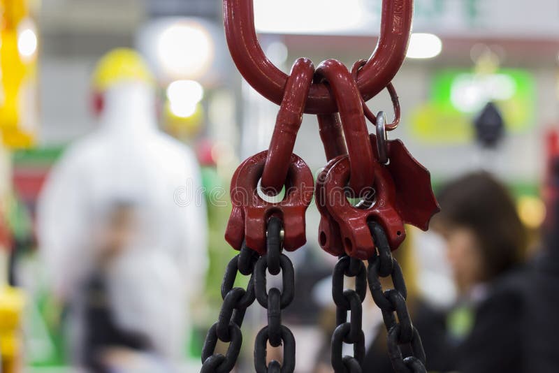 Industrial High Strength Steel Chain; Stock Photo - Image of hoist ...