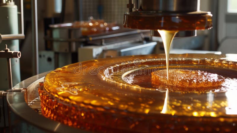 Industrial Honey Extractor in Use Stock Illustration - Illustration of ...