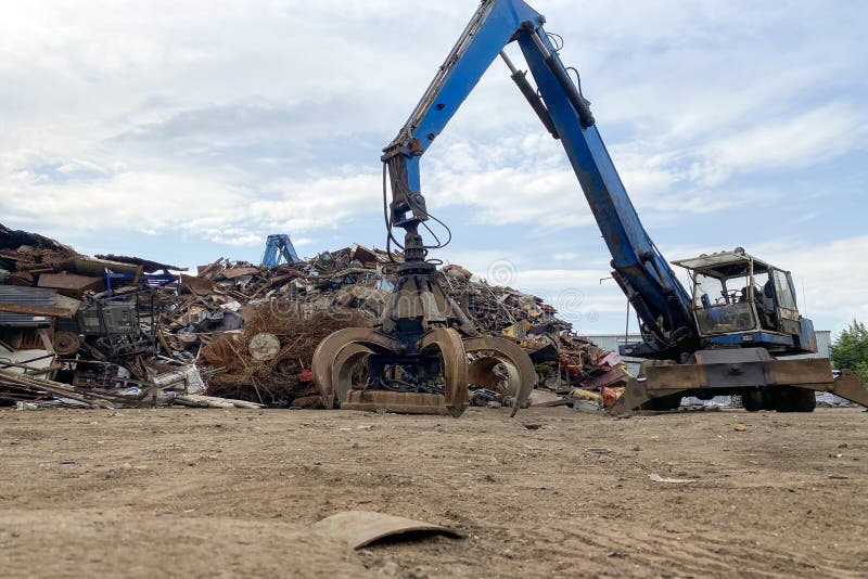 Mountain of Industrial and Household Scrap Metal Stock Image - Image of ...