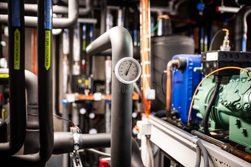 Industrial HVAC System with Automated Controls, Wiring, and Metal ...