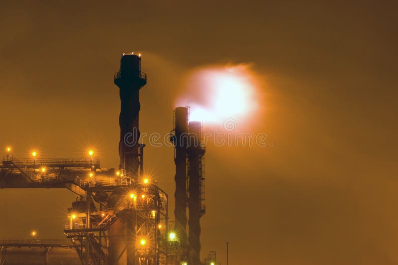 Incinerating plant stock photo. Image of stack, chimney - 20169942
