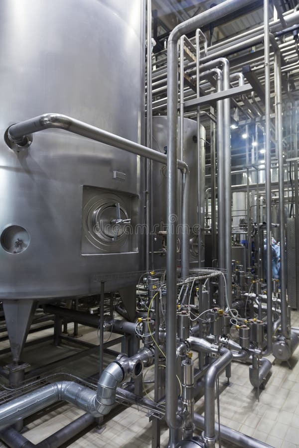 Industrial Interior of an Alcohol Factory Stock Photo - Image of ...