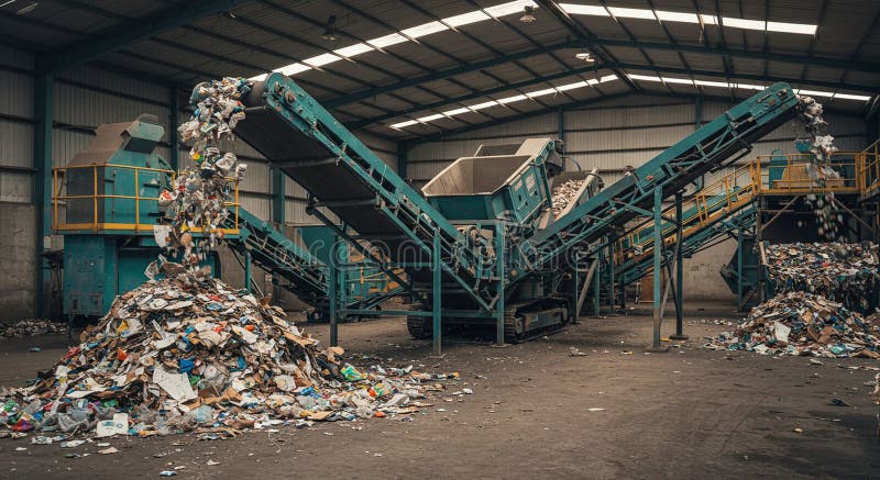 Conveyor Machine Processing Waste Stock Illustrations – 922 Conveyor ...
