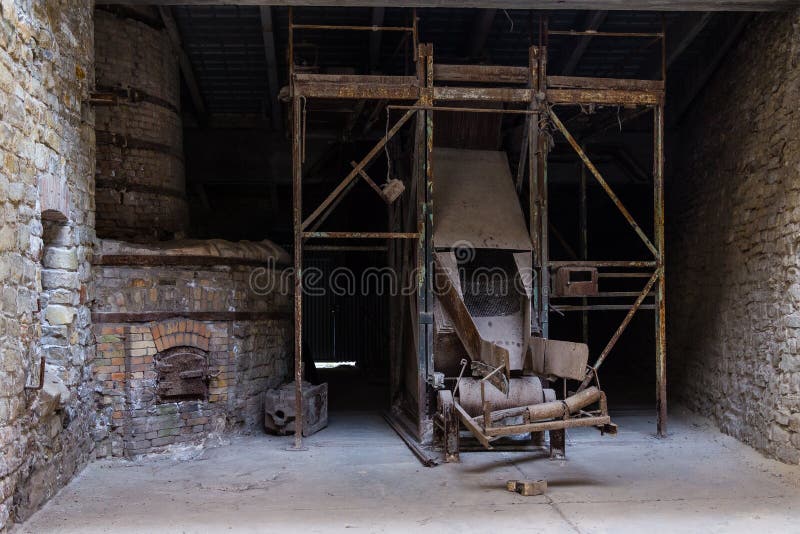 Industrial Interior of Old Factory Building Stock Photo - Image of ...