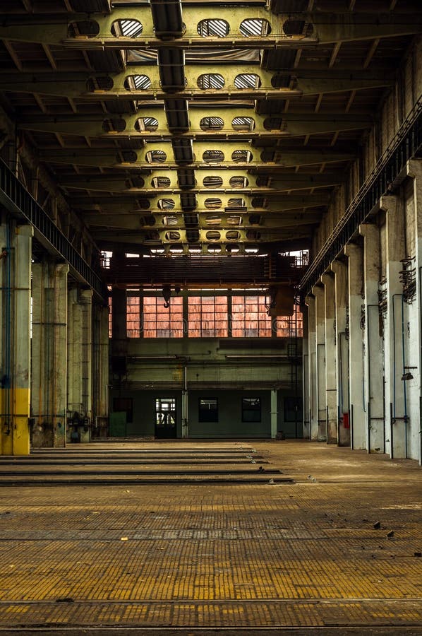 Industrial Interior of a Factory Stock Image - Image of industrial ...