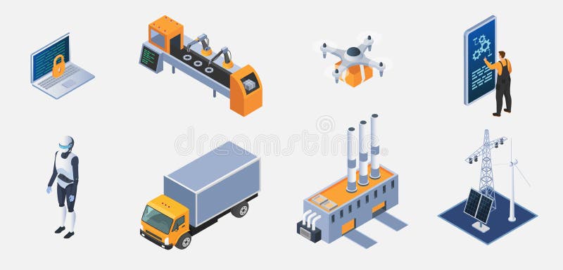 Industrial Internet of Things, Modern Production Objects Set ...