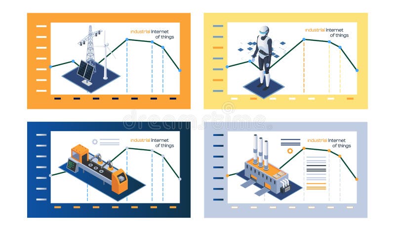 Industrial Internet of Things Set of Four Posters. Dynamics of ...