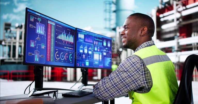 Industrial IOT Automation System Stock Image - Image of factory ...