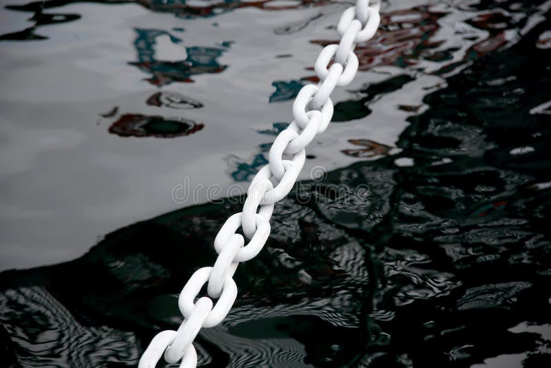Industrial iron chain stock photo. Image of closeup, port - 78537790