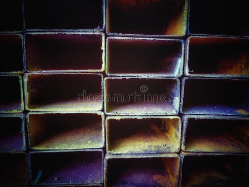 Industrial Iron Construction Panel with Purple Color Stock Image ...