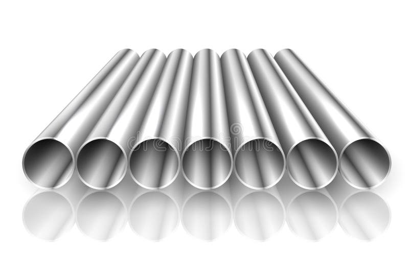 Industrial Iron Pipeline Perspective Background with 3d Effect Stock ...