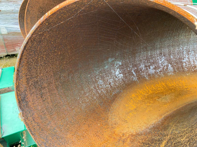 Industrial Iron Rusty Metal Pipe Inside View for Chemical Industry or ...