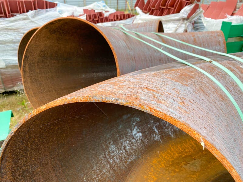 Industrial Iron Rusty Metal Pipe Inside View for Chemical Industry or ...