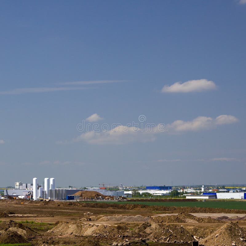 Industrial landscape stock photo. Image of buildings - 12571066