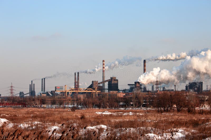 Industrial landscape stock photo. Image of pollution - 24224622