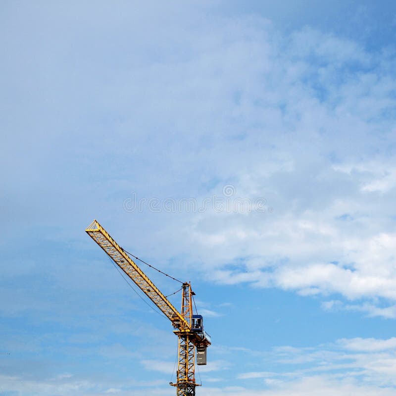 Industrial Landscape with Cranes Stock Image - Image of port, cargo ...