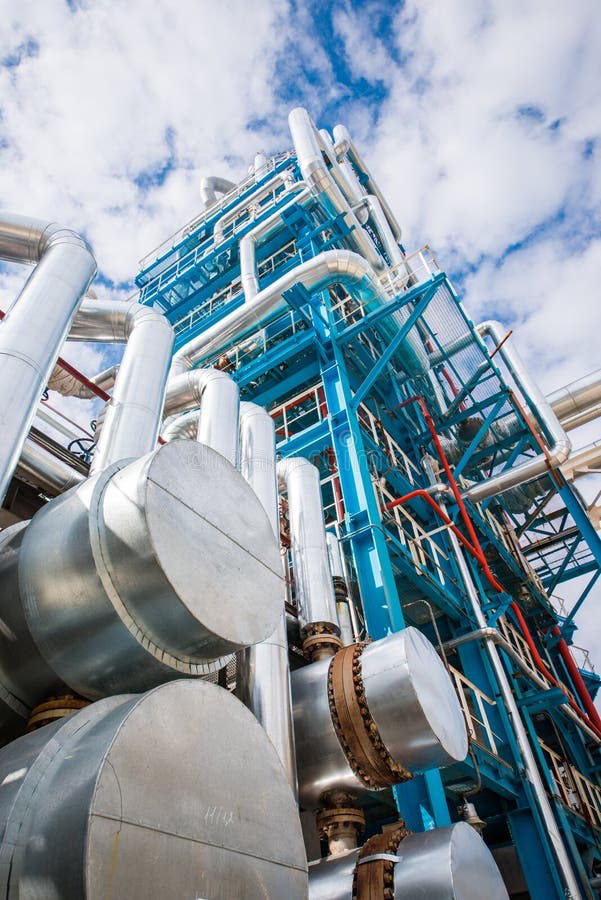 The industrial landscape stock photo. Image of refine - 62682314