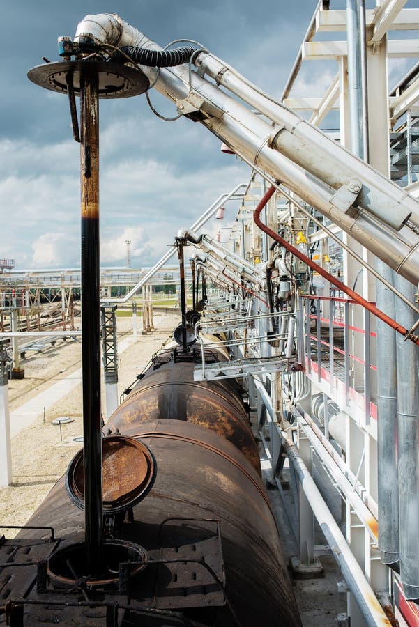 Oil terminal stock photo. Image of pump, refuelling, equipment - 10997688